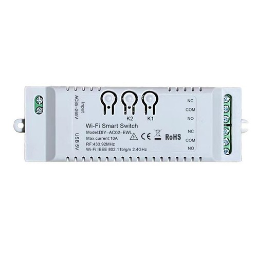 2CH WiFi DIY Minuterie 85-265 V 2.4G WiFi + RF433 + BT Module Dom3906 ...