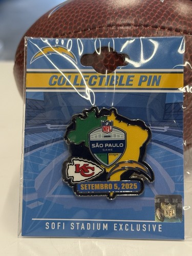 Chargers Vs Chiefs NFL Brazil Game 9/5/2025 Limited Edition Gameday Pin ...