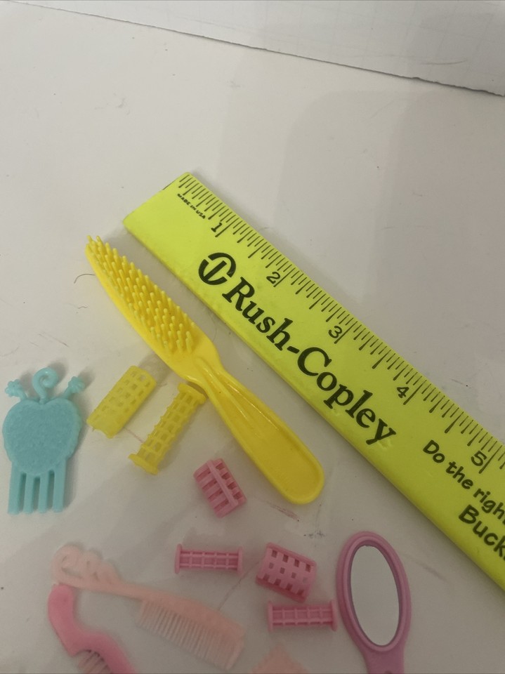 Vintage Barbie Doll Hair Accessories Lot Hair Clips Hair Comp Mirrors ...