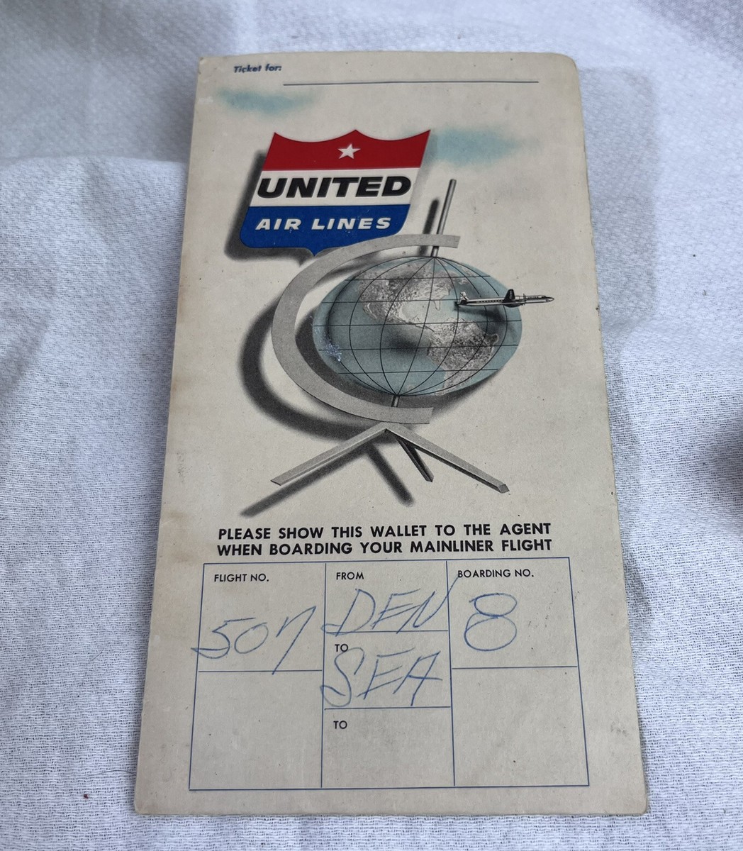 United Airlines Ticket Jacket