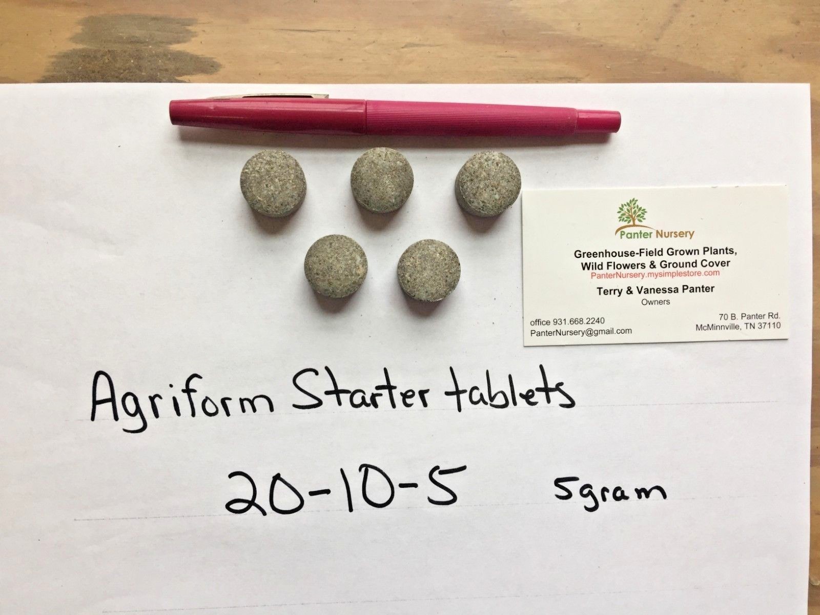 FERTILIZER PLANTING 5 TABLETS AGRIFORM 20-10-5 | eBay