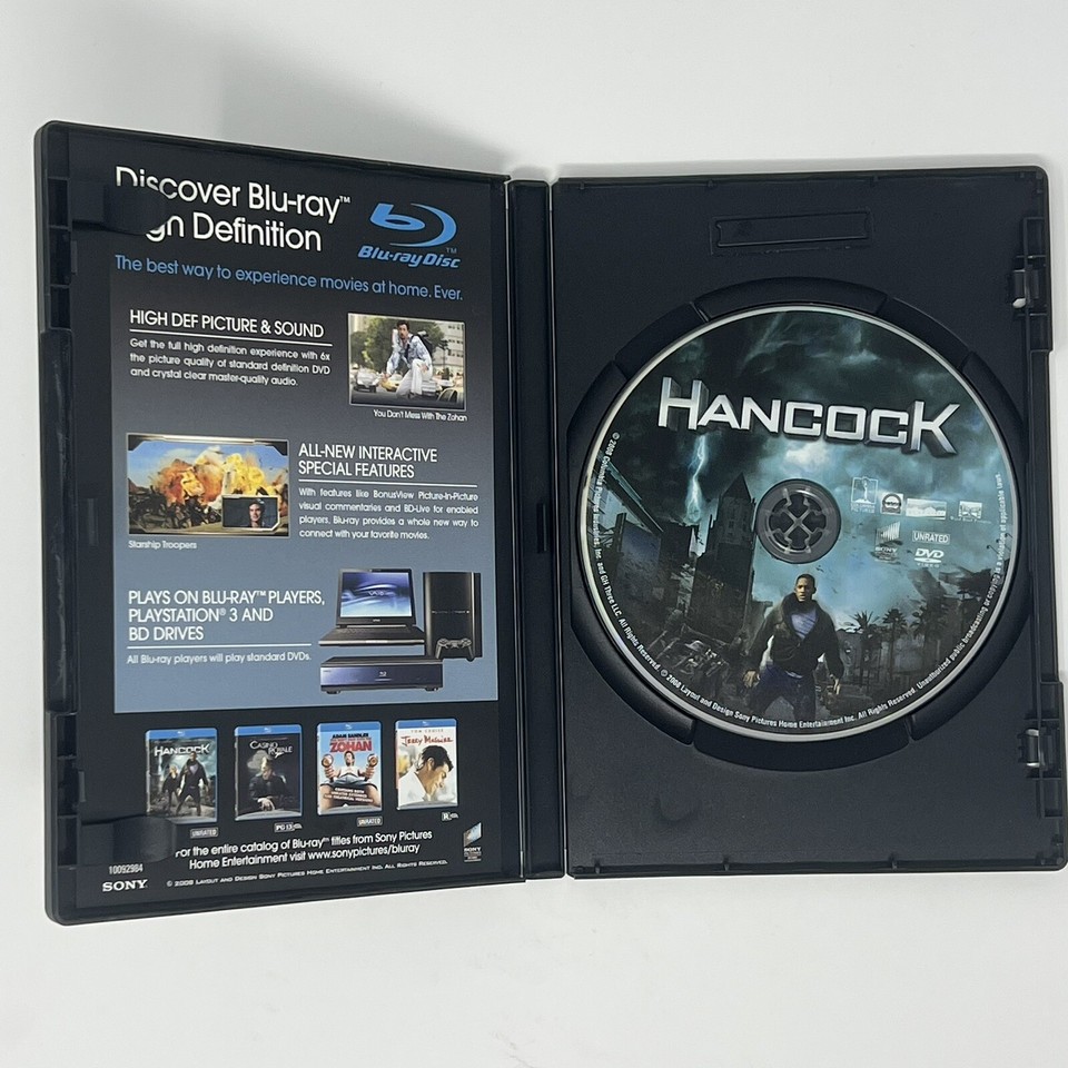 Hancock (Single-Disc Unrated Edition) - DVD - GOOD 43396281257| eBay