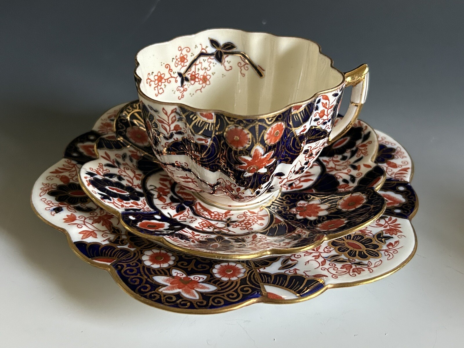 Antique Wileman Foley Shelley Daisy Shape Imari Two Trio Tea Sets ...