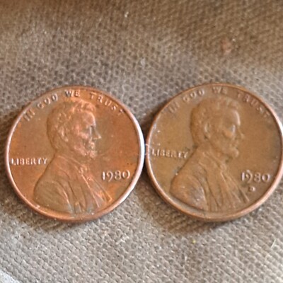 1980 And 1980d Pennies | eBay