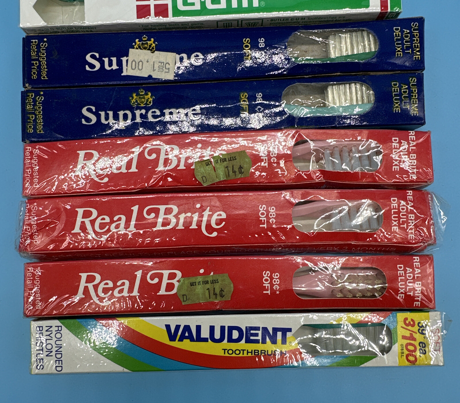 11 Vintage Toothbrushes Py Co Pay Softex Butler Gum Lactona NOS | eBay