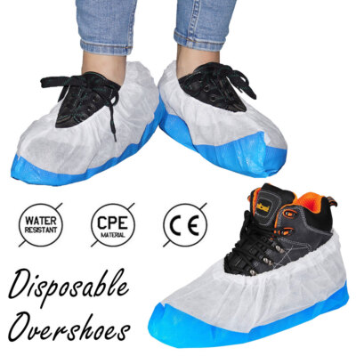 Shoe Protector Covers Waterproof Reusable Disposable Overshoes CPE Foot ...