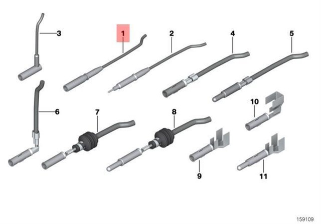 Genuine BMW E30 E31 E32 E34 Snap-In Receptacle 2.5 Watertight OEM ...