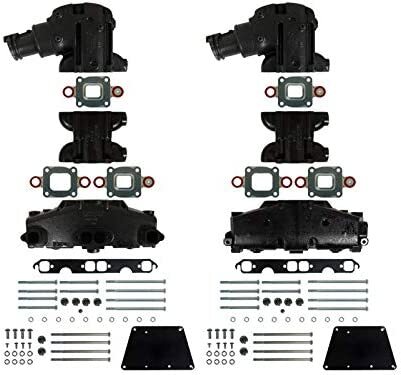 MerCruiser Dry Joint V8 Exhaust Manifold Riser Kit 14 Degree 6" spacer ...