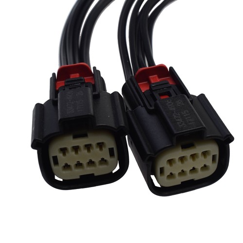 2PCS Headlight 6-Pin 8-way Wire Harness Connector For Chevrolet ...