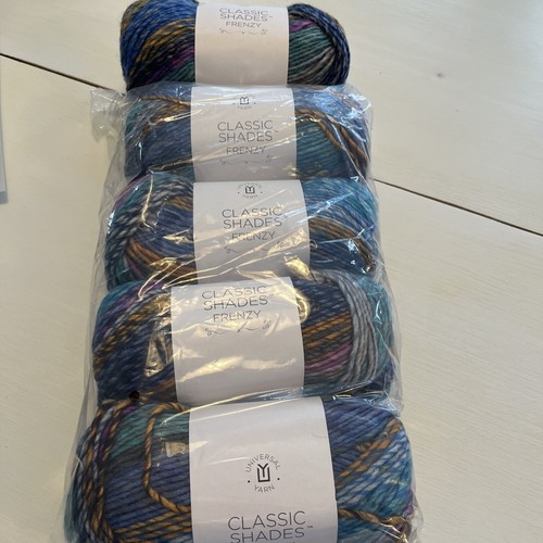 Five Skeins Of Universal Yarns Classic Shades Frenzy In Color Harbor Lights | eBay
