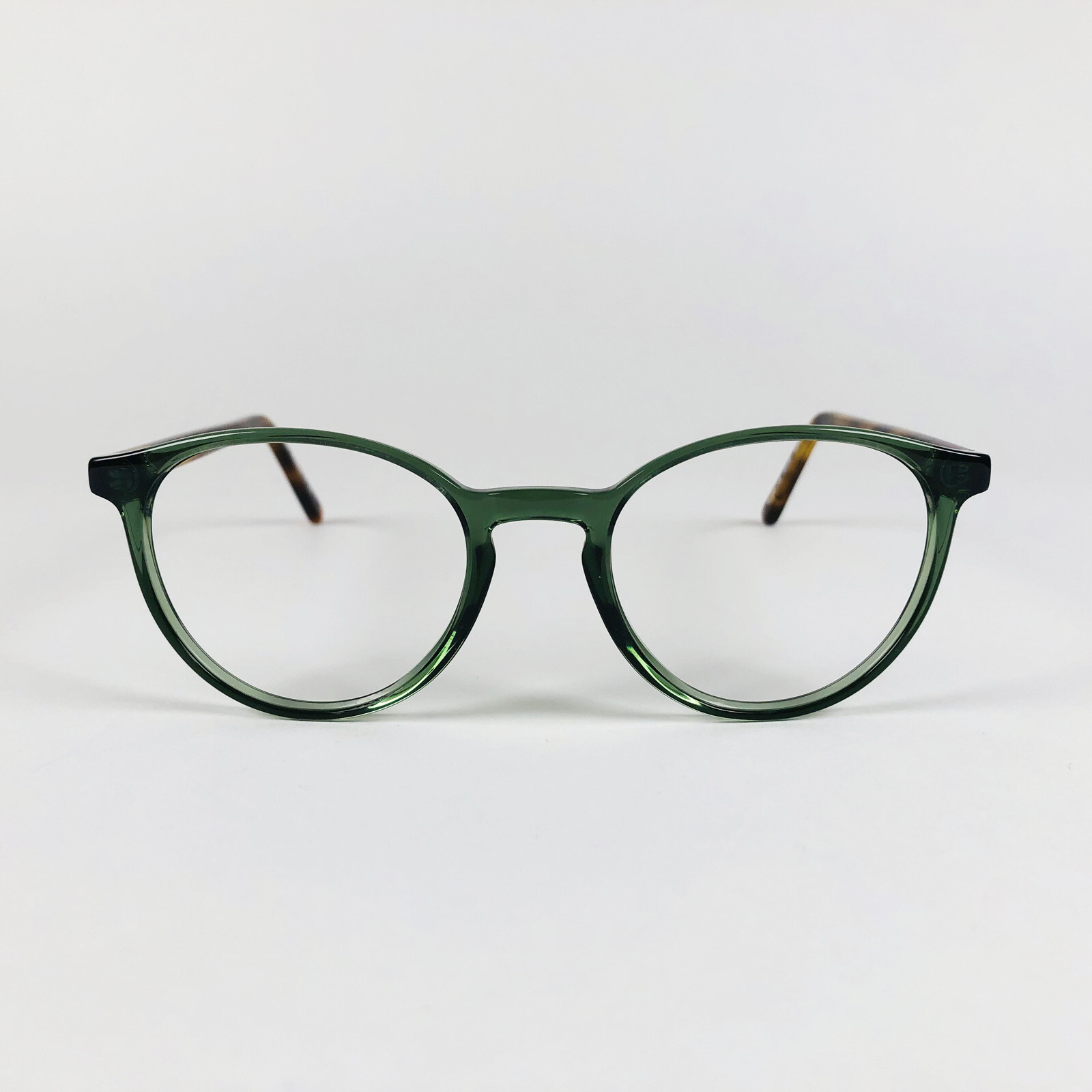SPECSAVERS eyeglasses TRANSLUCENT GREEN ROUND glasses frame MOD: DERMOT ...