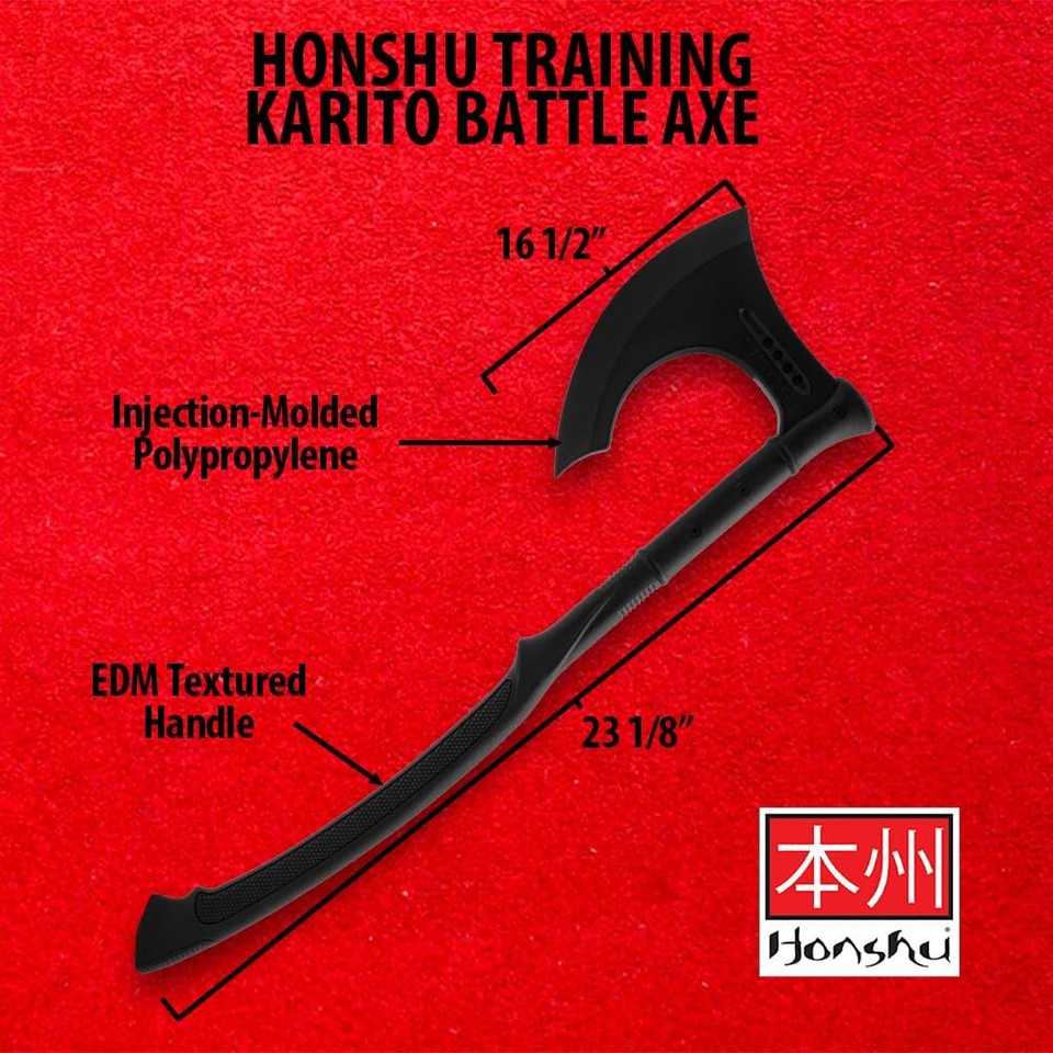 Honshu Premium Polypropylene Training Karito Battle Axe | 27" Overall ...