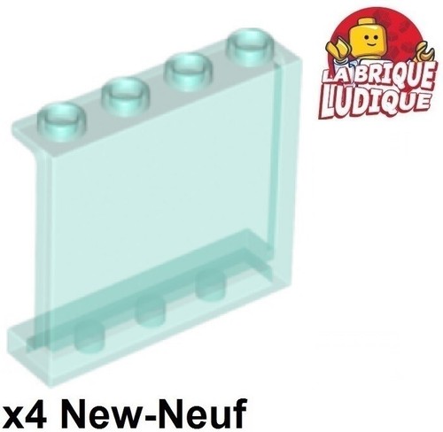 LEGO 4x panel panel 1x4x3 side supports H. Studs trans light blue 60581 ...