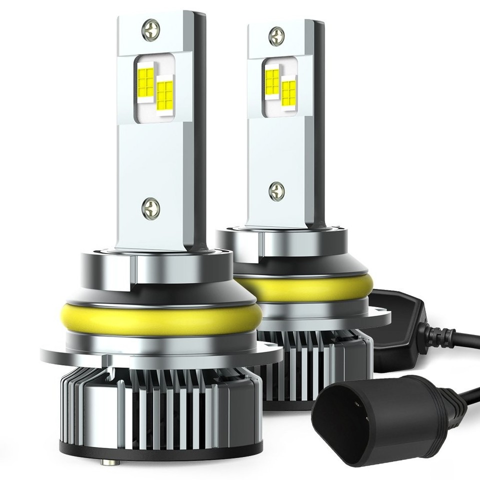 9007/HB5 LED Headlight Bulbs Kit 6500K White Hi/Low Beam Light Super ...
