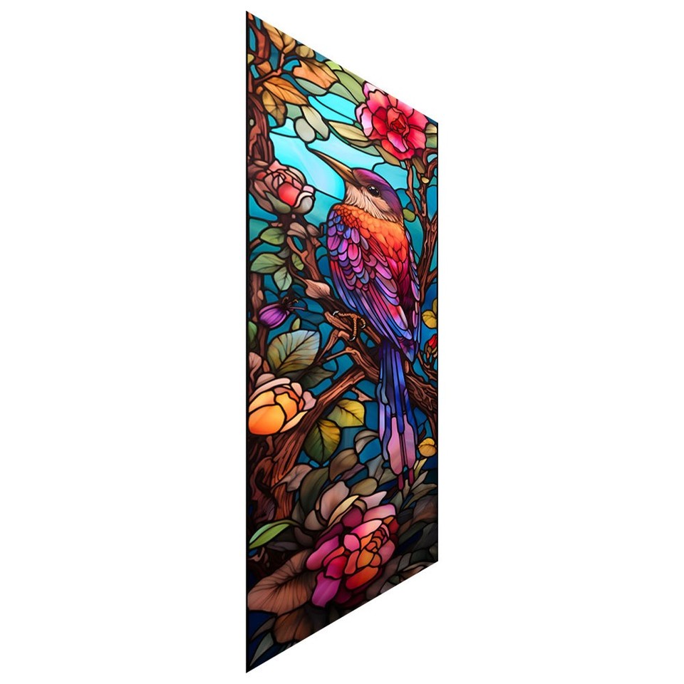 100 Pcs PVC Stained Window Film Static Cling Privacy Window Cling for ...