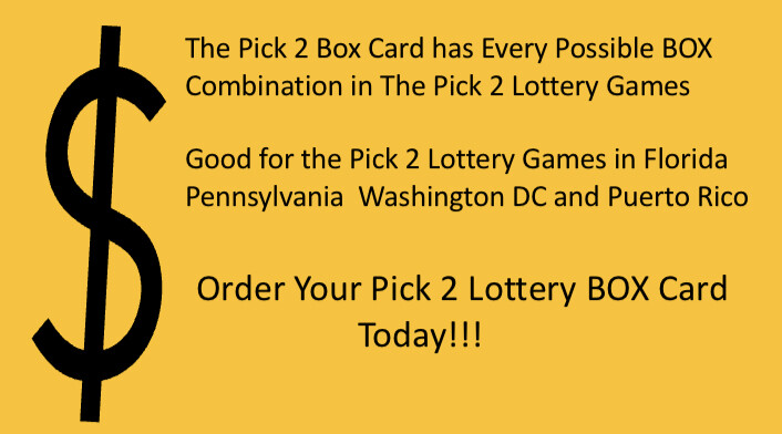The Pick 2 Lottery BOX Card PDF (Every Possible Box Combination) | eBay