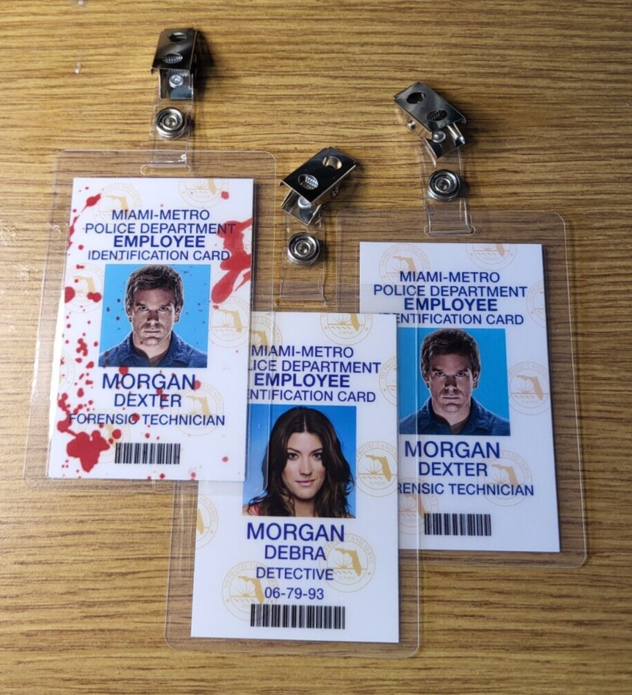Deb From Dexter Morgan Id Card Dexter ID Badge Forensics Examiner