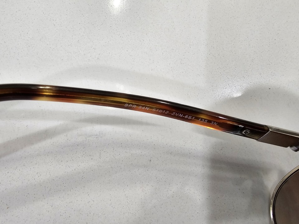 PRADA AVIATOR POLARIZED SUNGLASSES GOLD METAL & TORTOISE FRAMES SPR 54N ...