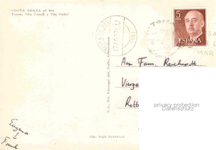 72903692 Tossa de Mar Es Codola y Vila Vella Tossa de Mar | eBay