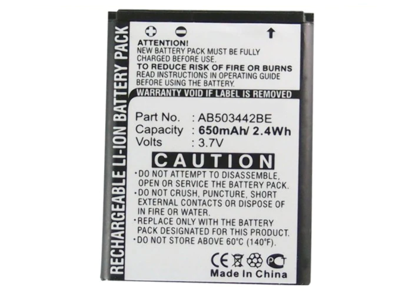 BNA-WB-L3626 Cell Phone Battery, Replacement for Samsung AB503442BE ...