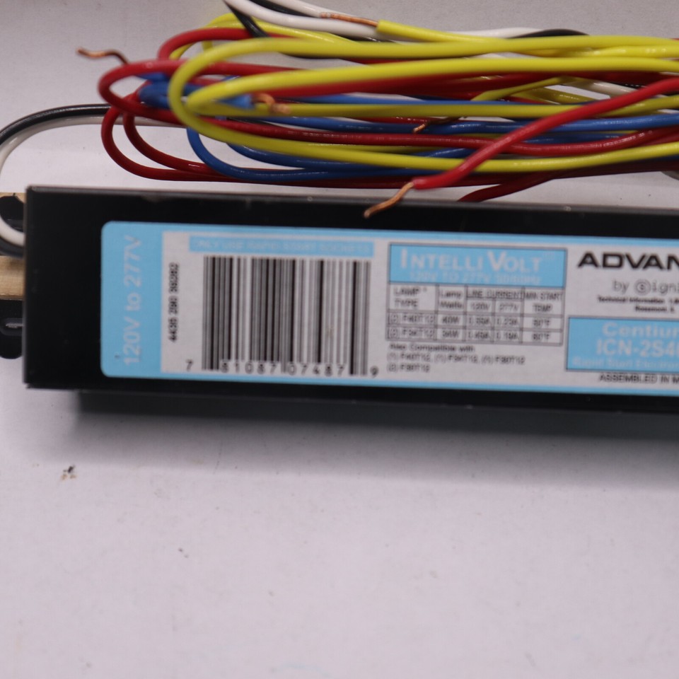 Advance Rapid Start High Frequency Fluorescent Electronic Ballast 120 ...
