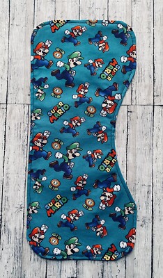 Baby Burp Cloth Super Mario Little Newborn Gamer Boy | eBay