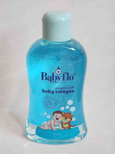 Babyflo Baby Cologne Powder Puff 100ml | eBay
