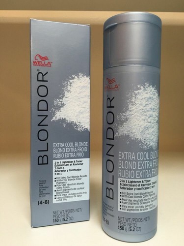 Wella Blondor Extra Cool Blonde 2 in 1 Lightener & Toner 5.2 oz nib ...