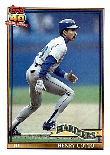 1991 Topps #634 Henry Cotto - Seattle Mariners | eBay