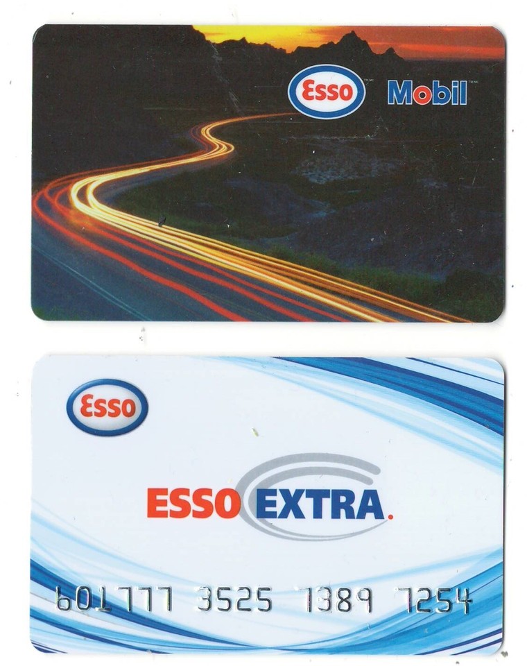 gift cards ESSO gas station 🚗🚚🛢️ Canada card collectible Road Thank you ...