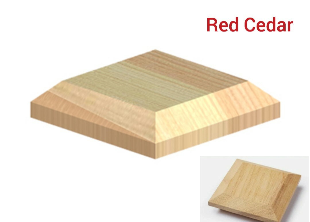 Cedar Fence Post Caps Shallow Treated Pine Pyramid Fence Post Caps