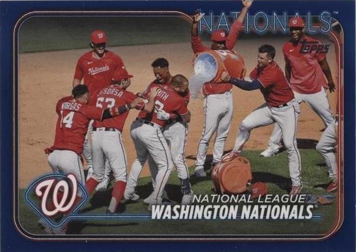 2024 Topps Series 2 - Washington Nationals #417 Royal Blue for sale ...