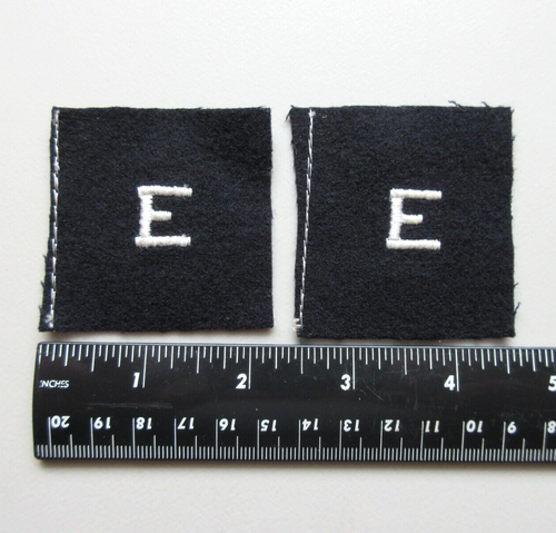 U.S. NAVY BATTLE EFFICIENCY E AWARD WHITE/BLACK RATE INSIGNIA MILITARY ...