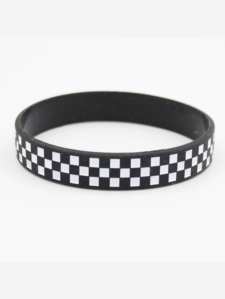 4pcs/set Couple Checkered Pattern Decor Bracelet Fashion Jewelry ...