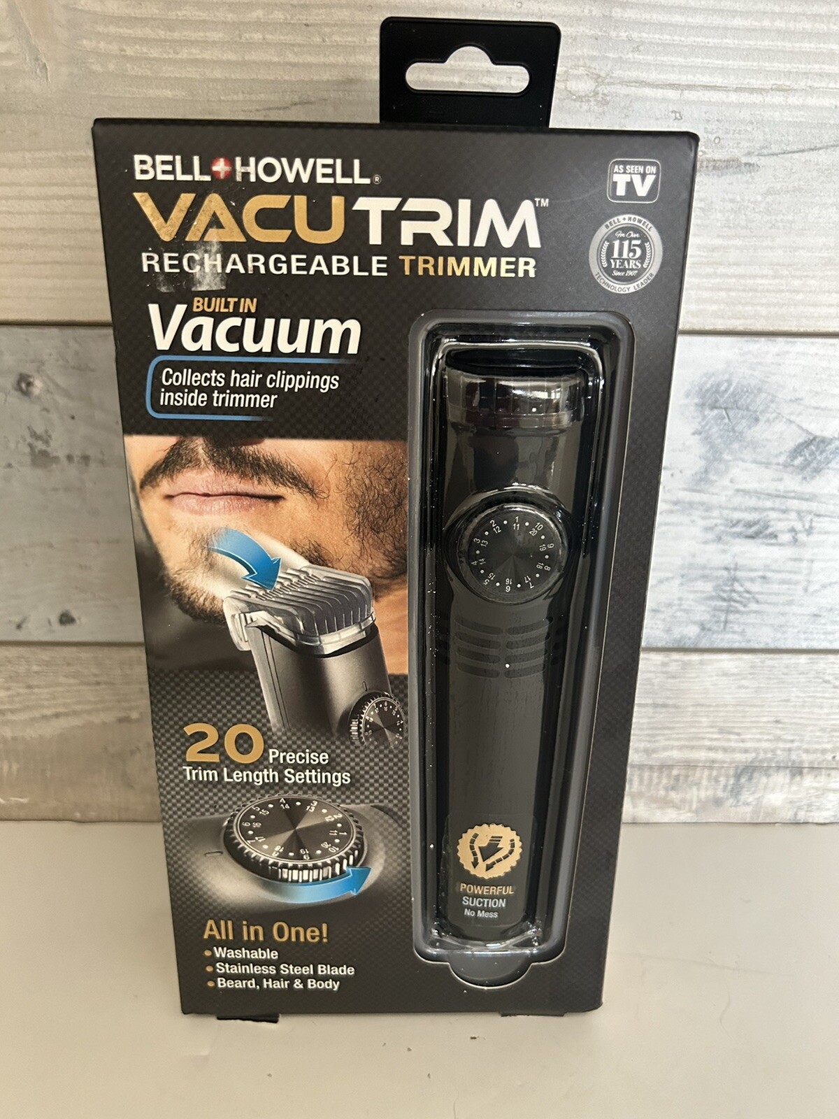 Brand New Bell Howell VacuTrim Rechargeable Trimmer with built-in ...
