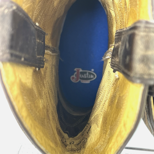 Vintage Justin CX1250 Men's 10D Teju Lizard Exotic Broad Square Toe ...