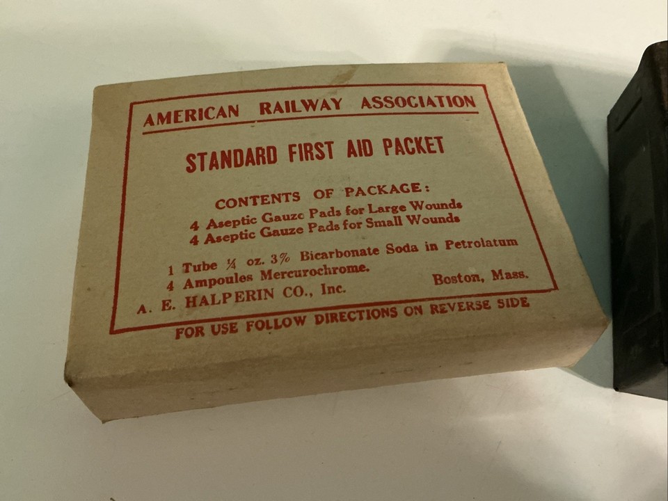 Vintage NYC System First Aid Kit Metal Box New York Central; American ...