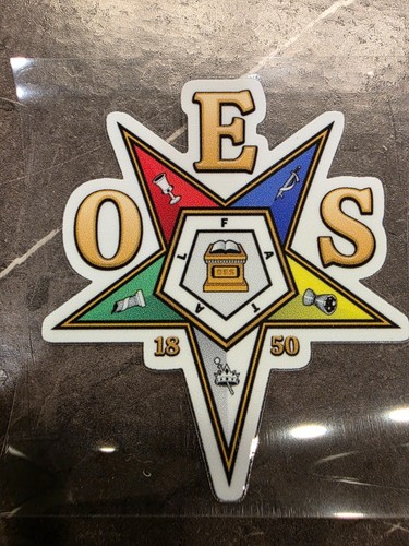 OES Order of the Eastern Star Decal | Freemason Masonic UV DTF Sticker ...