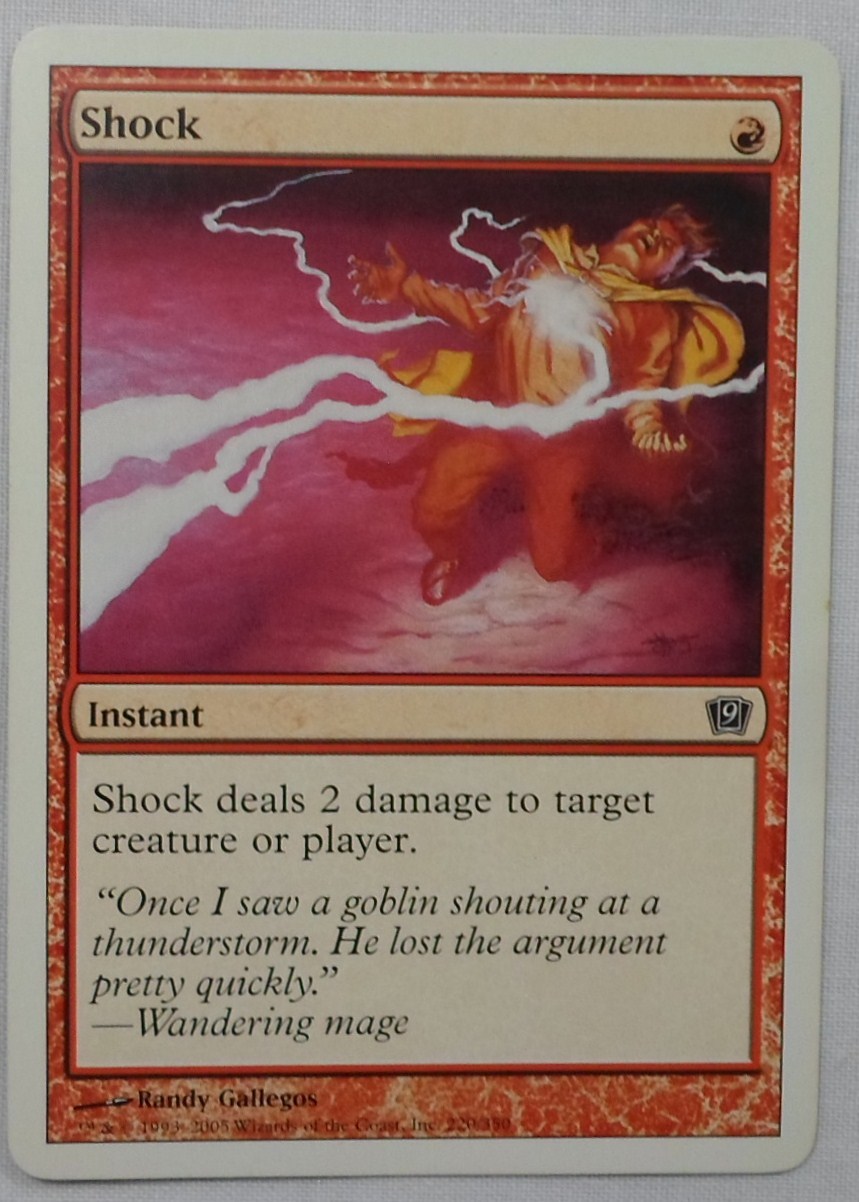 MAGIC THE GATHERING MTG 2005 9th EDITION RED SHOCK INSTANT ENGLISH CARD ...