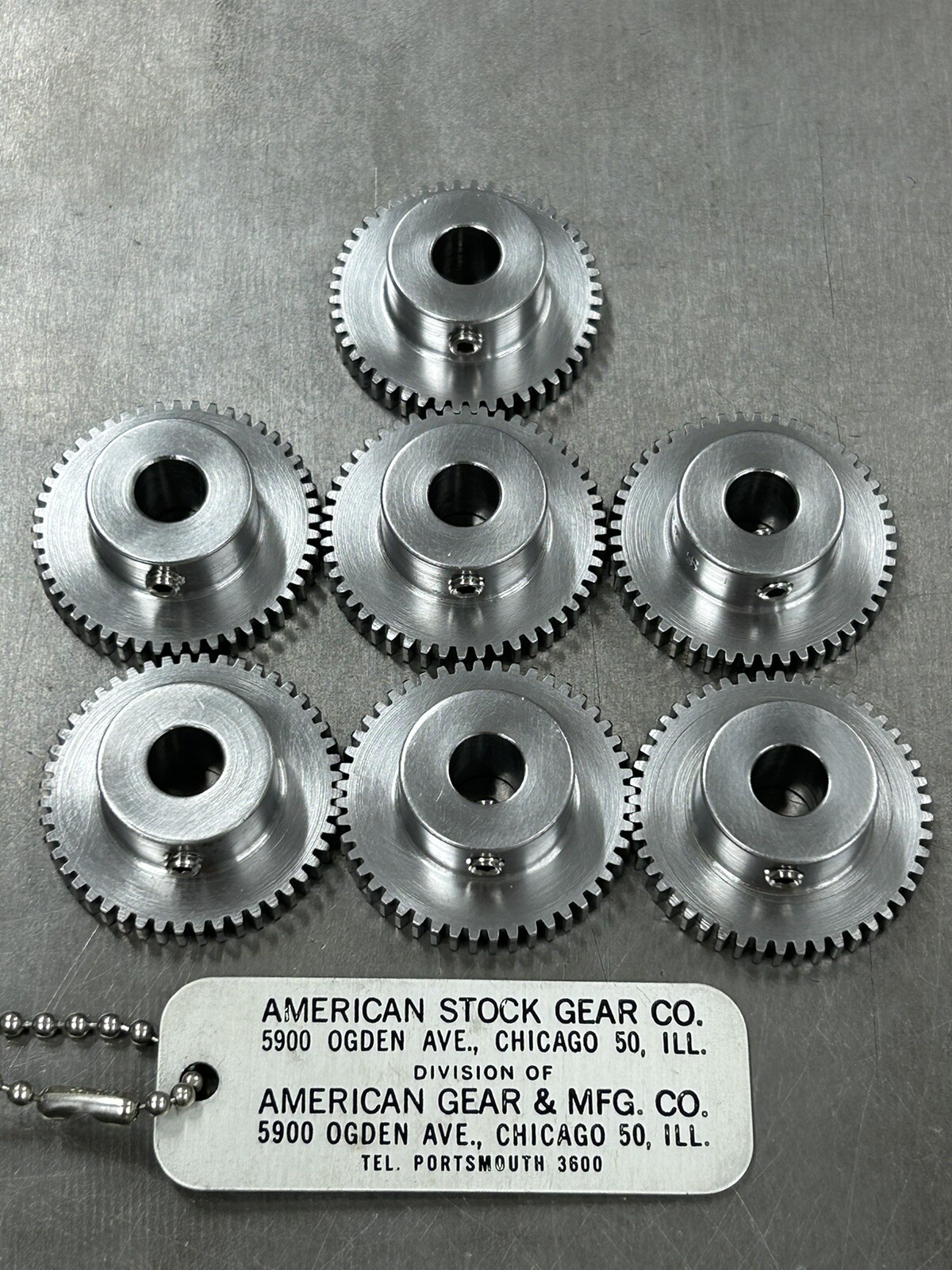 QTY 1 AMERICAN STOCK GEAR S3248 STEEL SPUR GEAR 32 PITCH 48 TEETH W ...