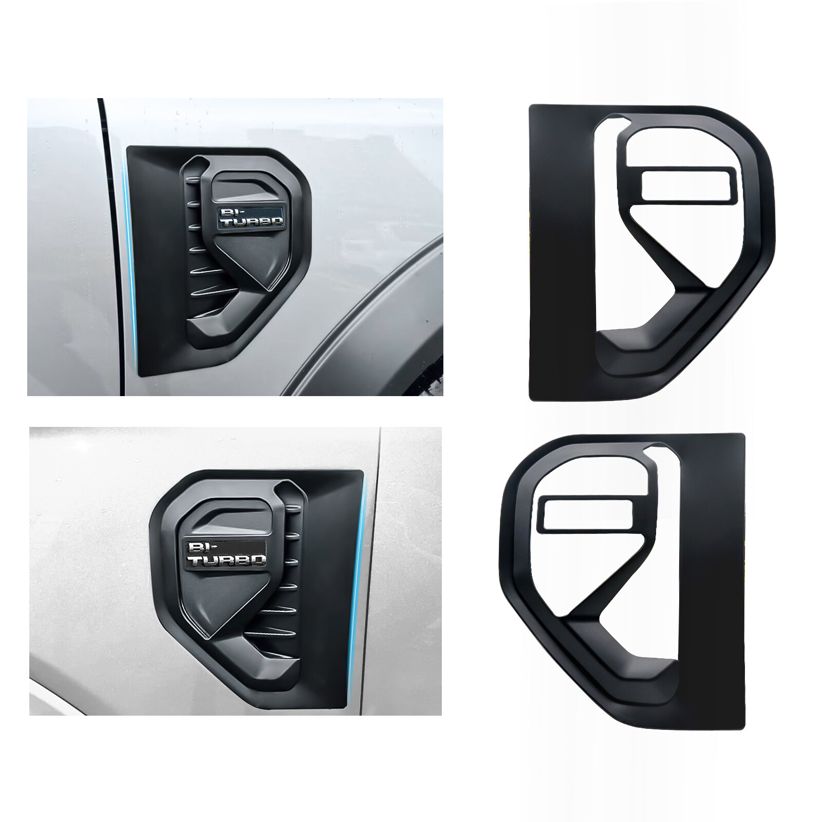 Side Vent Cover Trim For Ford Ranger Next Gen Wildtrak Everest 2022+ BI ...