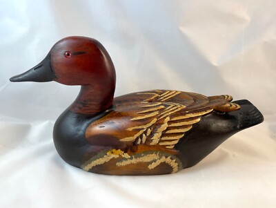 Leo Koppy Canvasback Drake Decorative Decoy--Man Cave, Cabin, Lodge ...