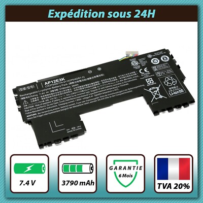 Batterie compatible pour ACER AP12E3K 7.4V 3790mAh NOIR | eBay