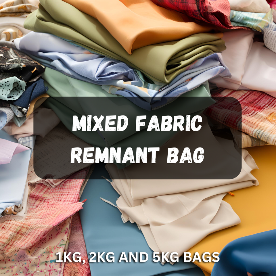 CLEARANCE Mixed Remnants Scraps Cut Offs Bundle Fabric Material 1kg 2kg ...