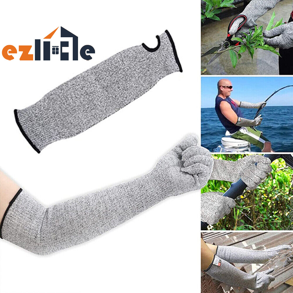 2pc Work Safety Arm Guard Sleeve Anti-Cutting Protective Cut-Resistant ...