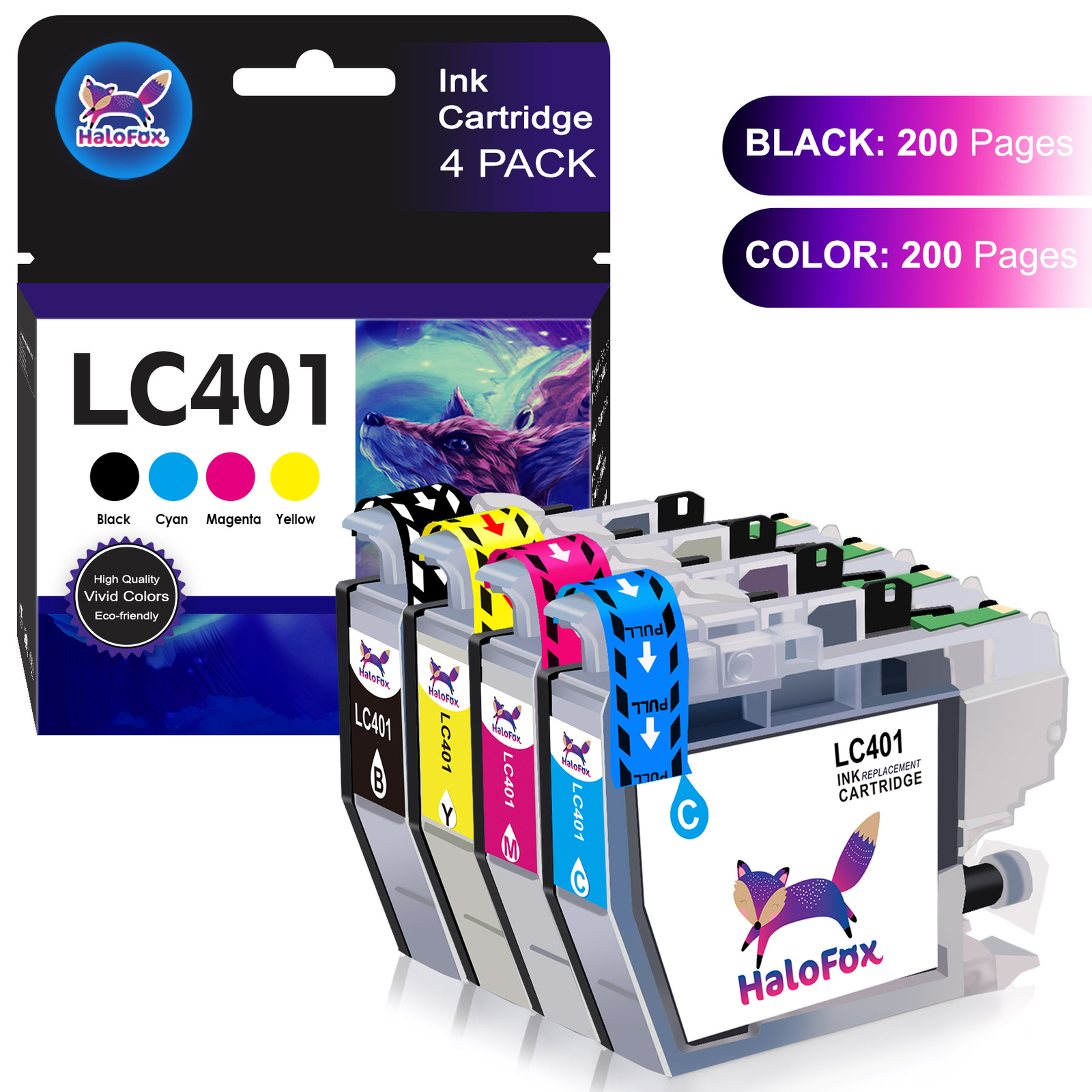 LC401 Ink Cartridge compatible for Brother LC401 MFC-J1010DW MFC ...