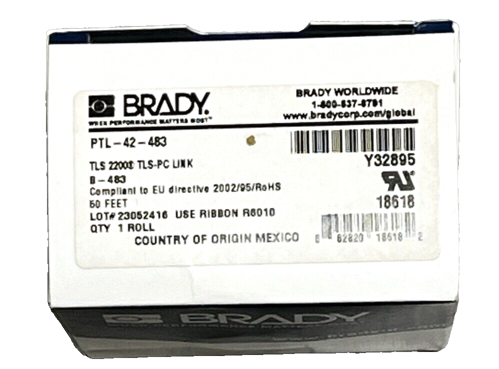 *NEW* Brady PTL 42-483 Label... | eBay