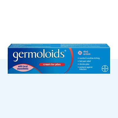 Germoloids 4 in 1 Action - 55g CREAM | Shrinks & Soothing Haemorrhoid ...