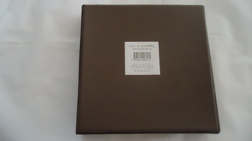 Fringe Studio Glass Trinket Vanity Tray#511065 MONOGRAM O-NIB | eBay