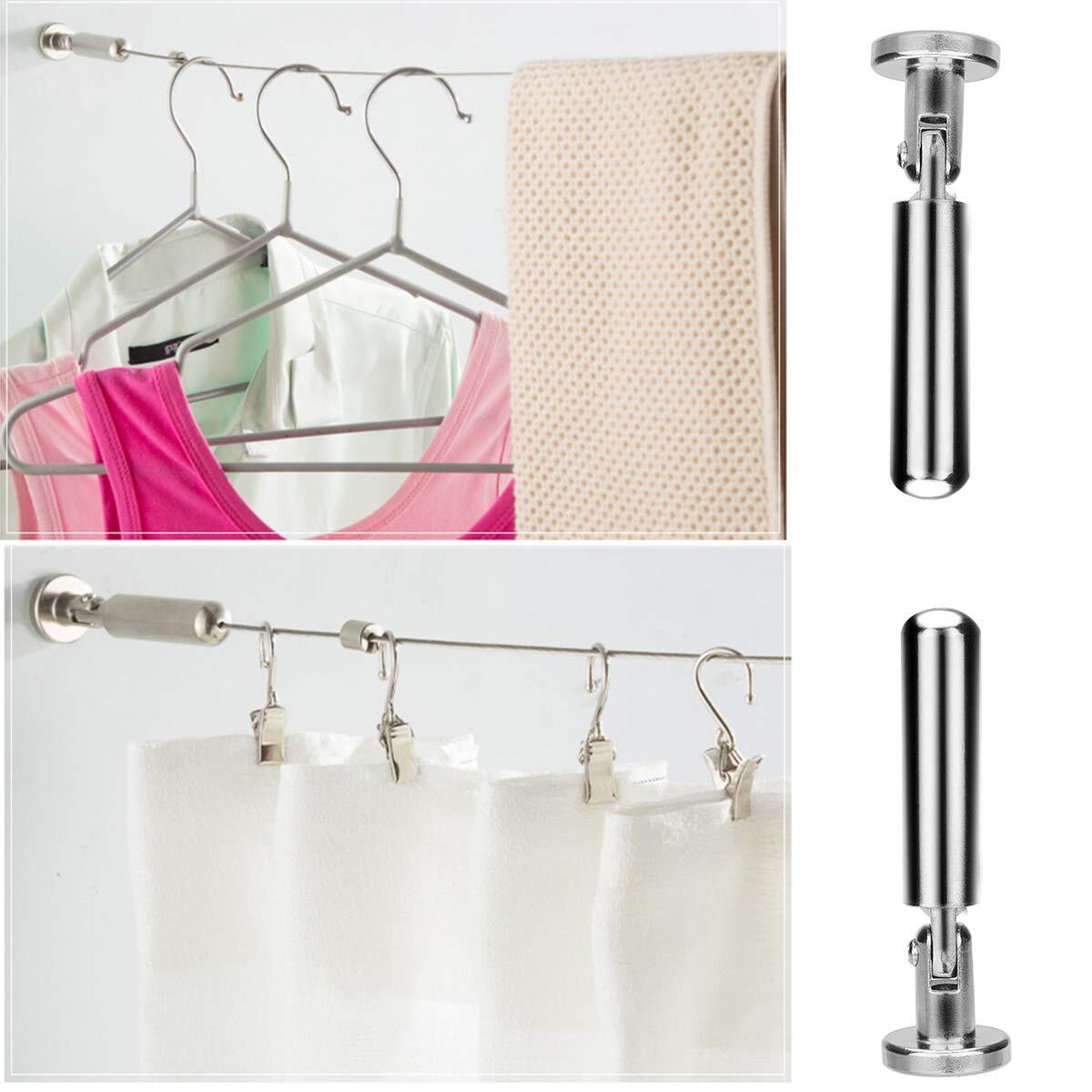 Curtain Drape Wire Rod Set, 5M Cable Railing Kit, Stainless Steel Cable ...